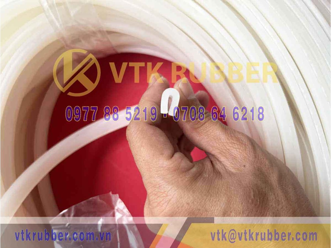 Ron silicon chữ U 8x12x3 | VTK Rubber