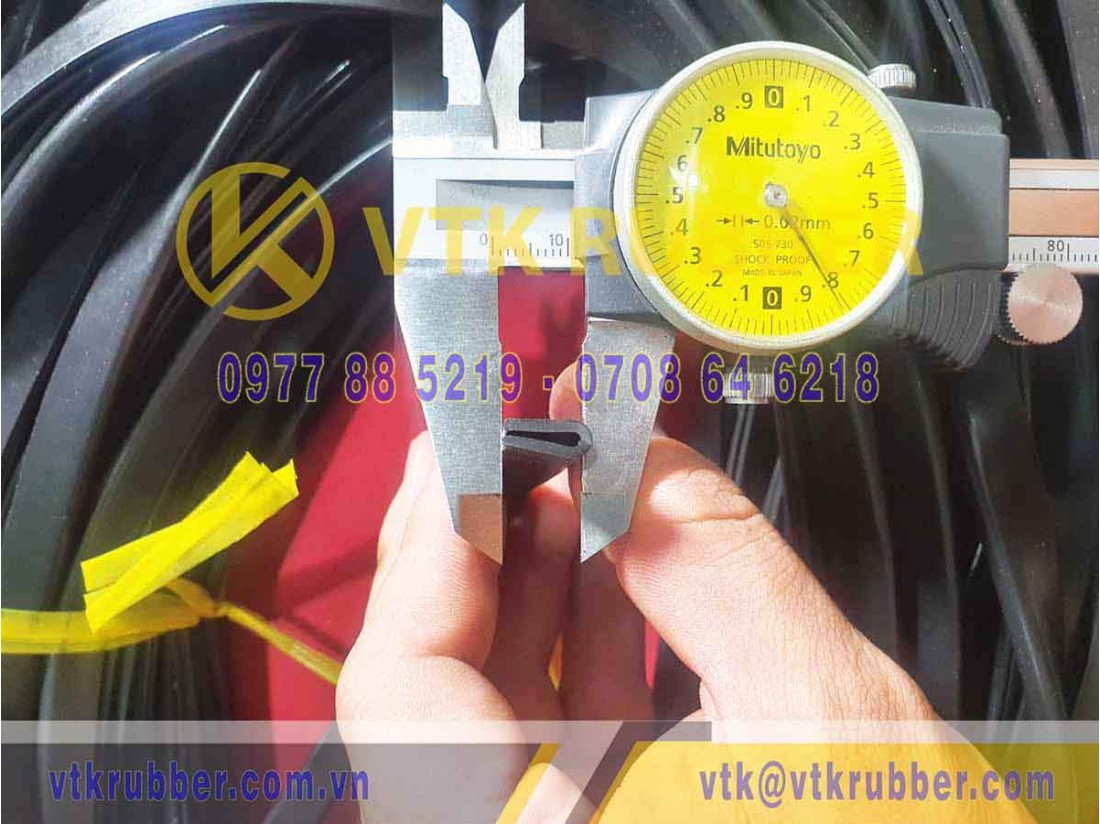Ron cao su tủ điện chữ U 10x5x2 | VTK Rubber